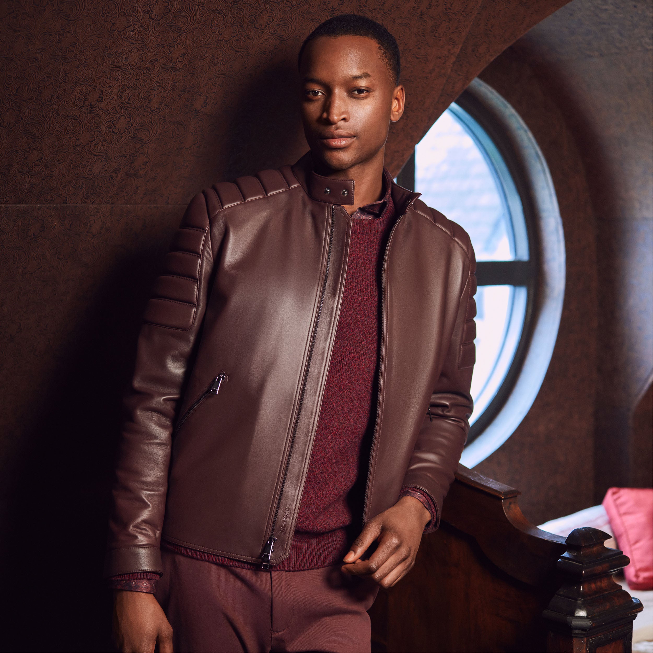 Leather Moto Jacket – BUGATCHI