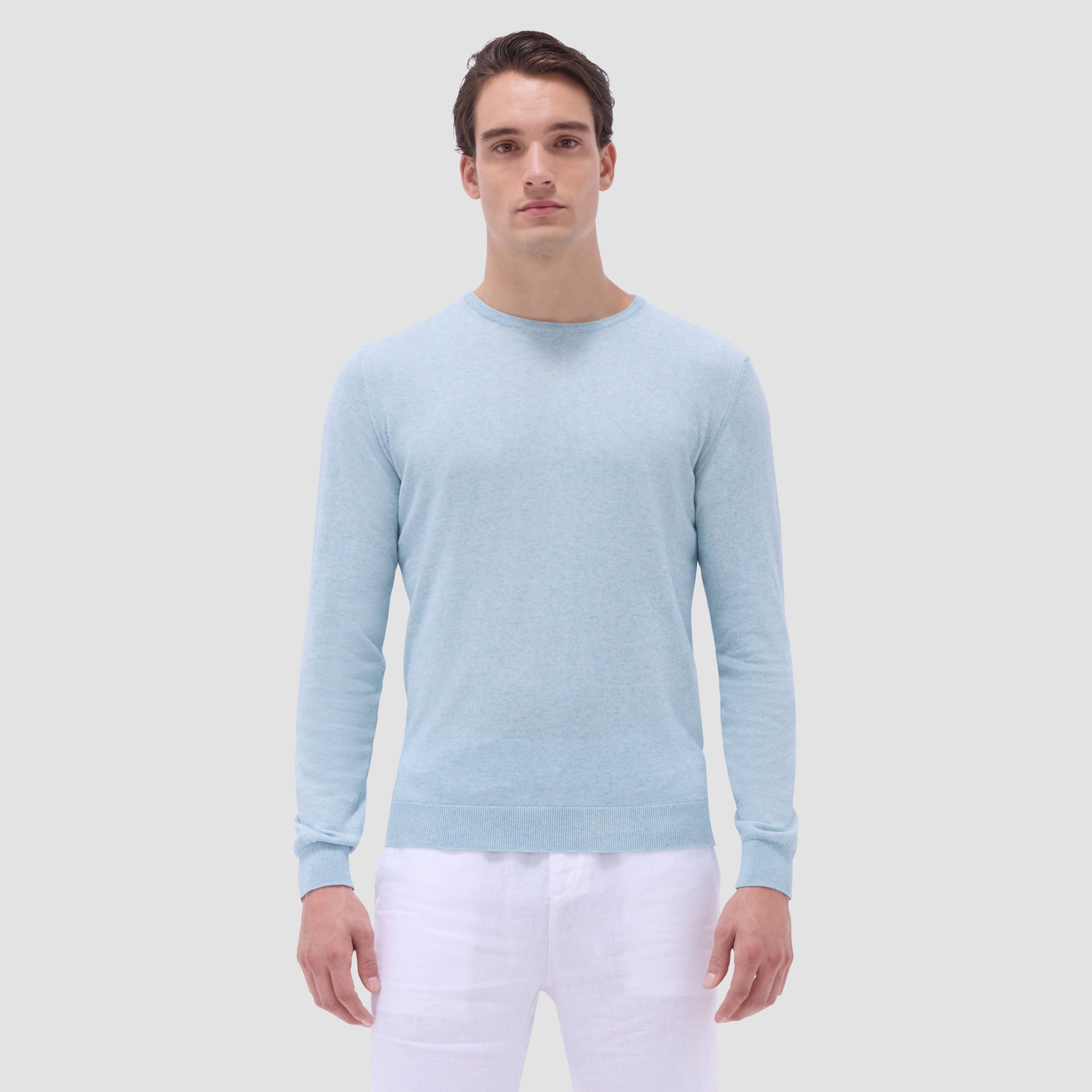 Solid Crew Neck Sweater – BUGATCHI