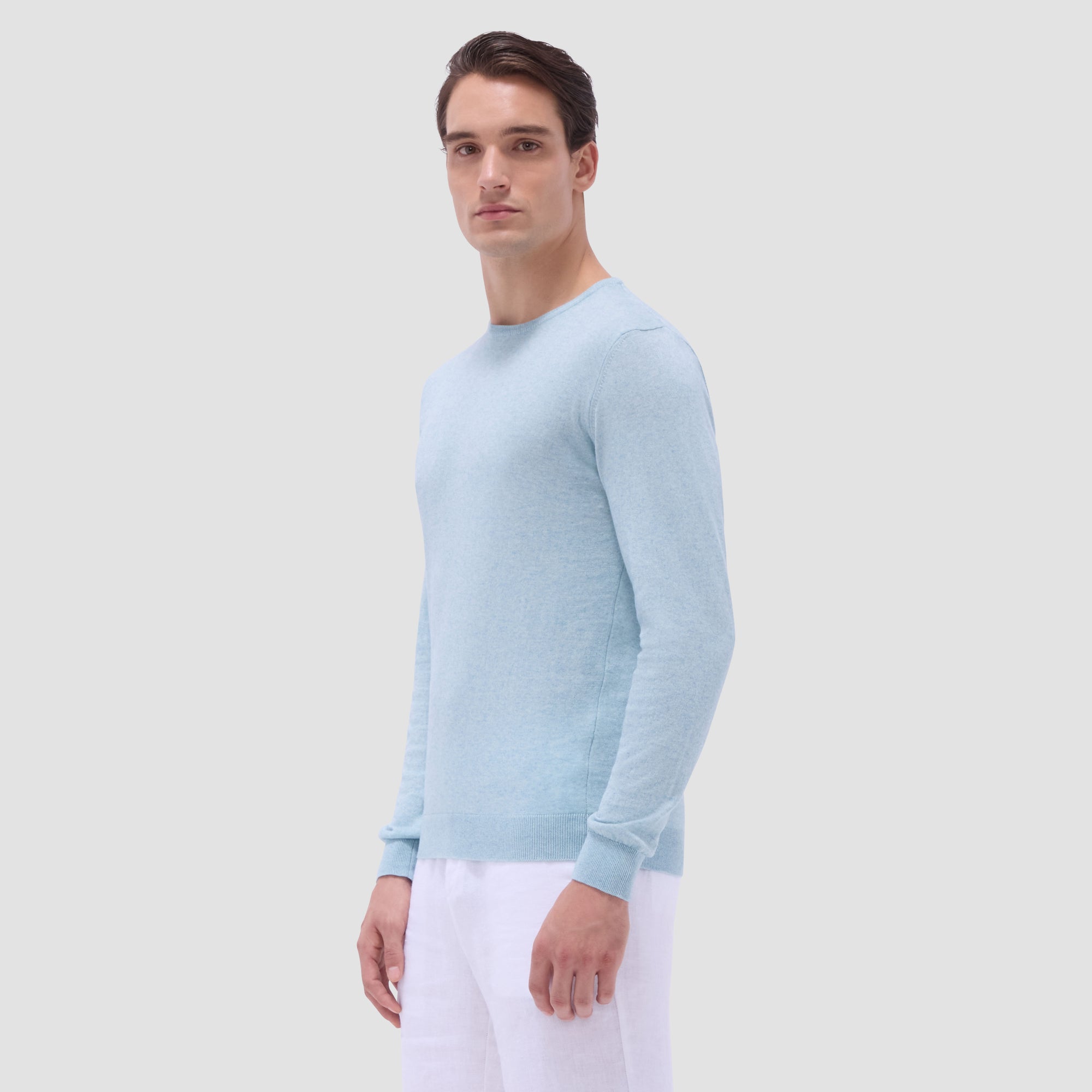 Solid Crew Neck Sweater – BUGATCHI
