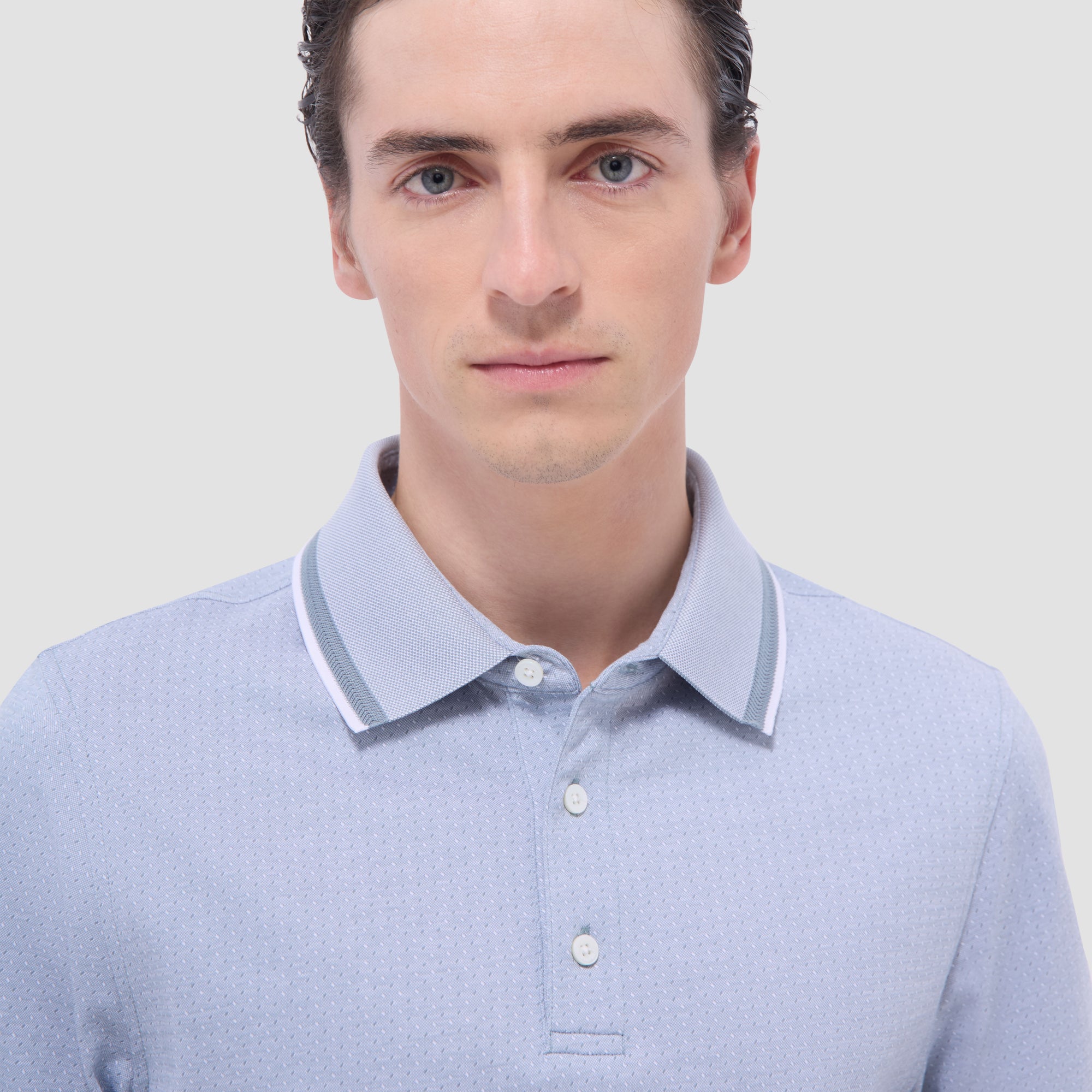 Speckled Bird's Eye Polo Shirt – BUGATCHI