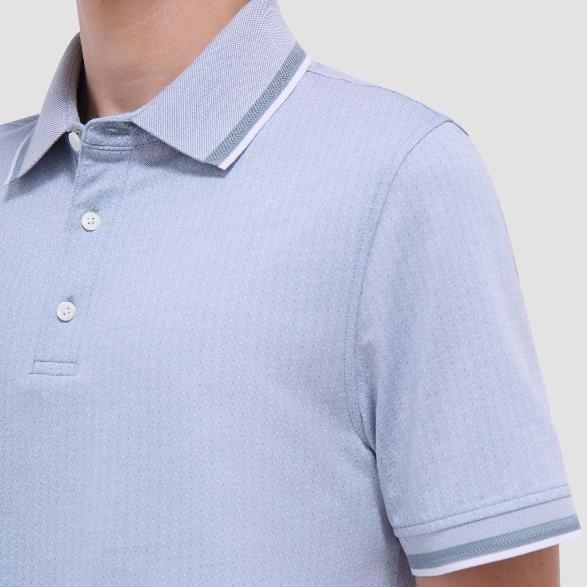 Speckled Bird's Eye Polo Shirt – BUGATCHI
