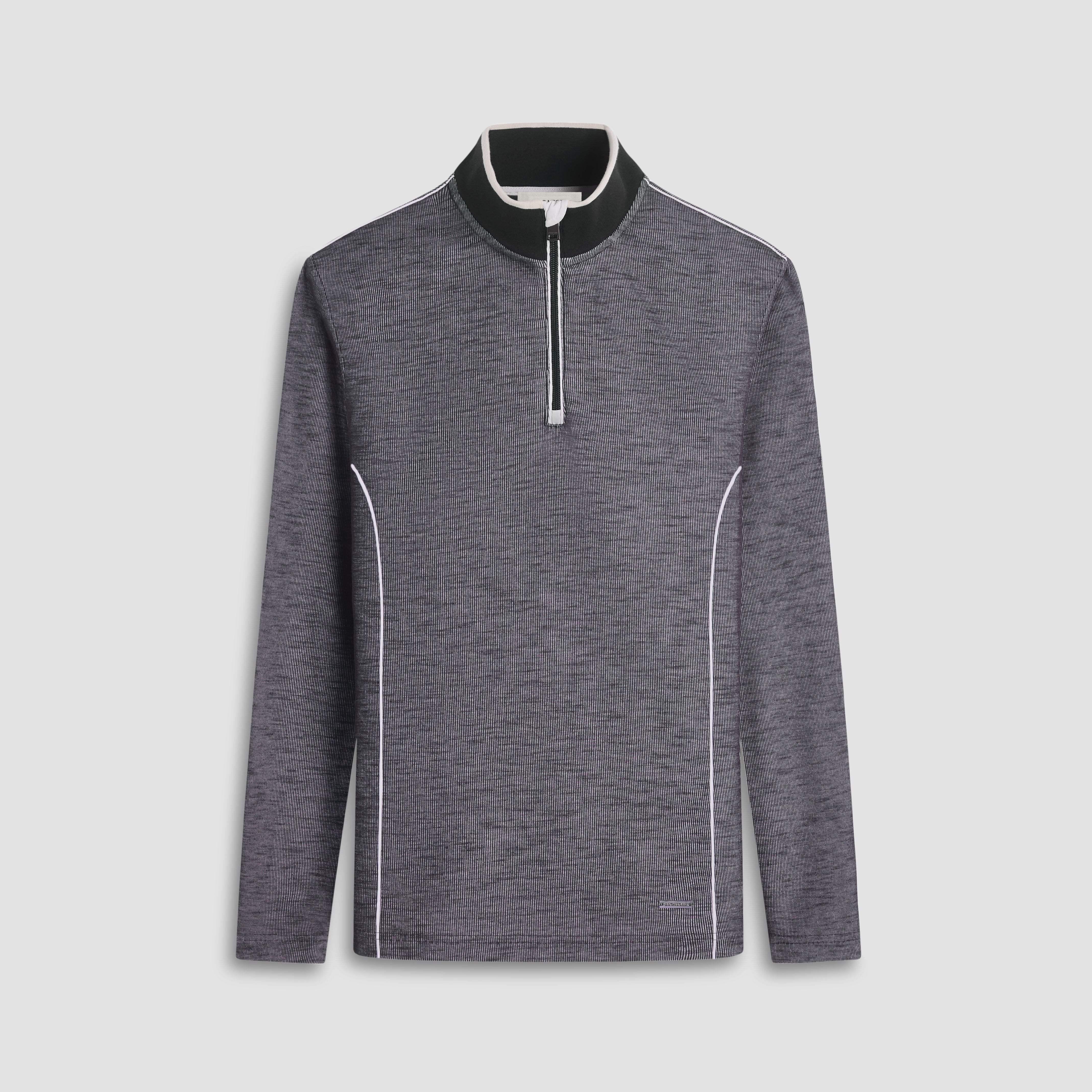 Jacquard Performance Quarter-Zip Pullover – BUGATCHI