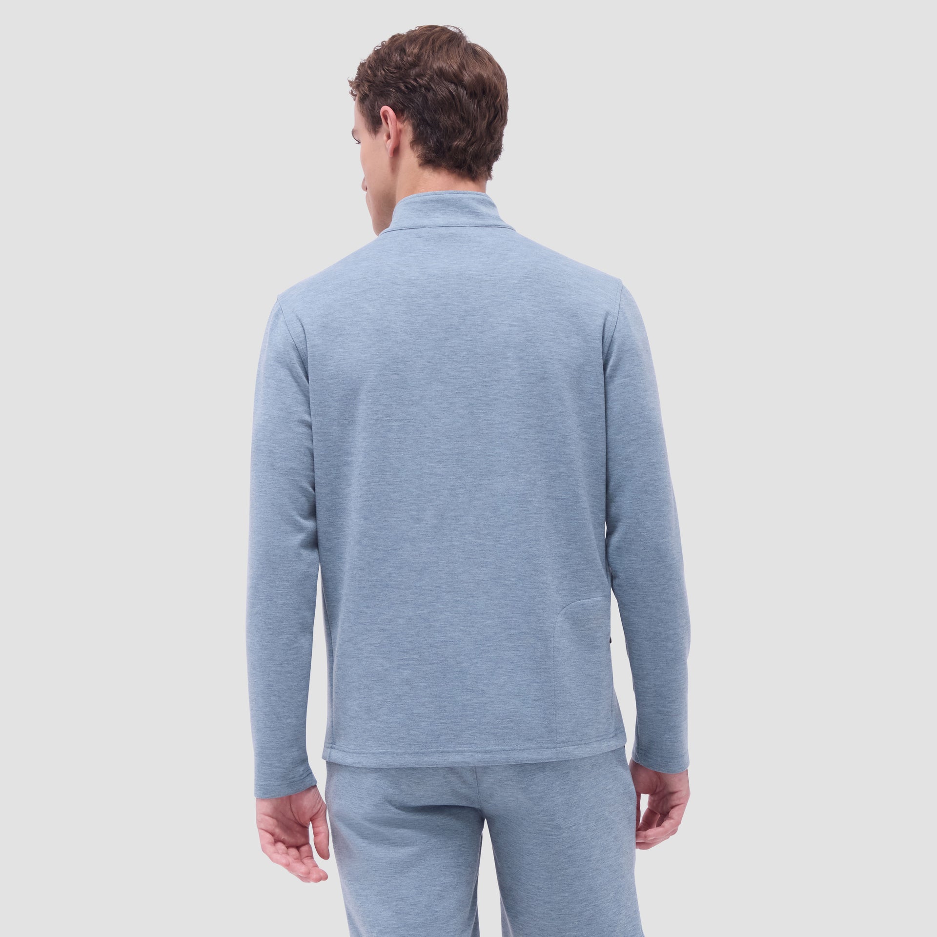 Soft Touch Heather Quarter-Zip Pullover – BUGATCHI