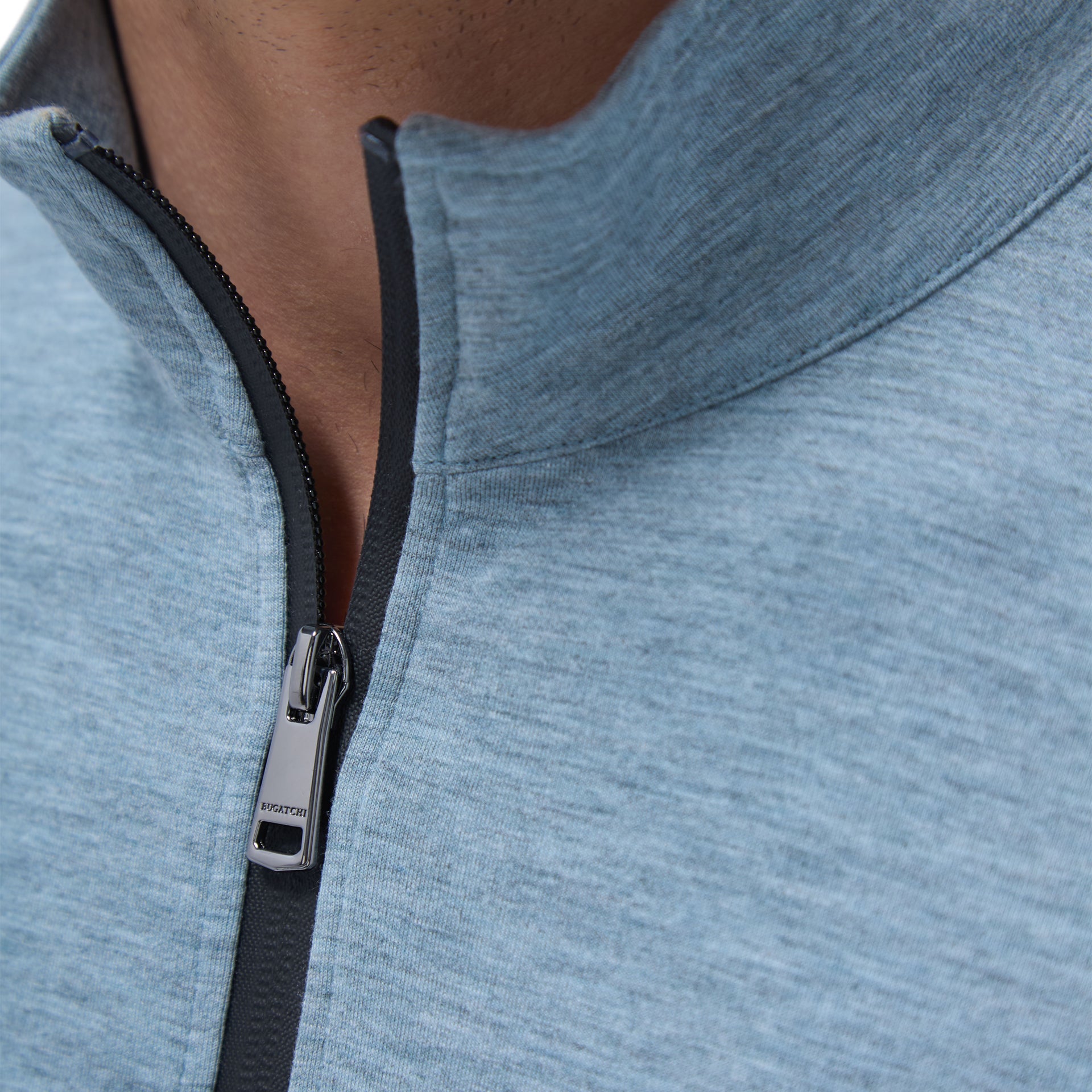 Soft Touch Heather Quarter-Zip Pullover – BUGATCHI