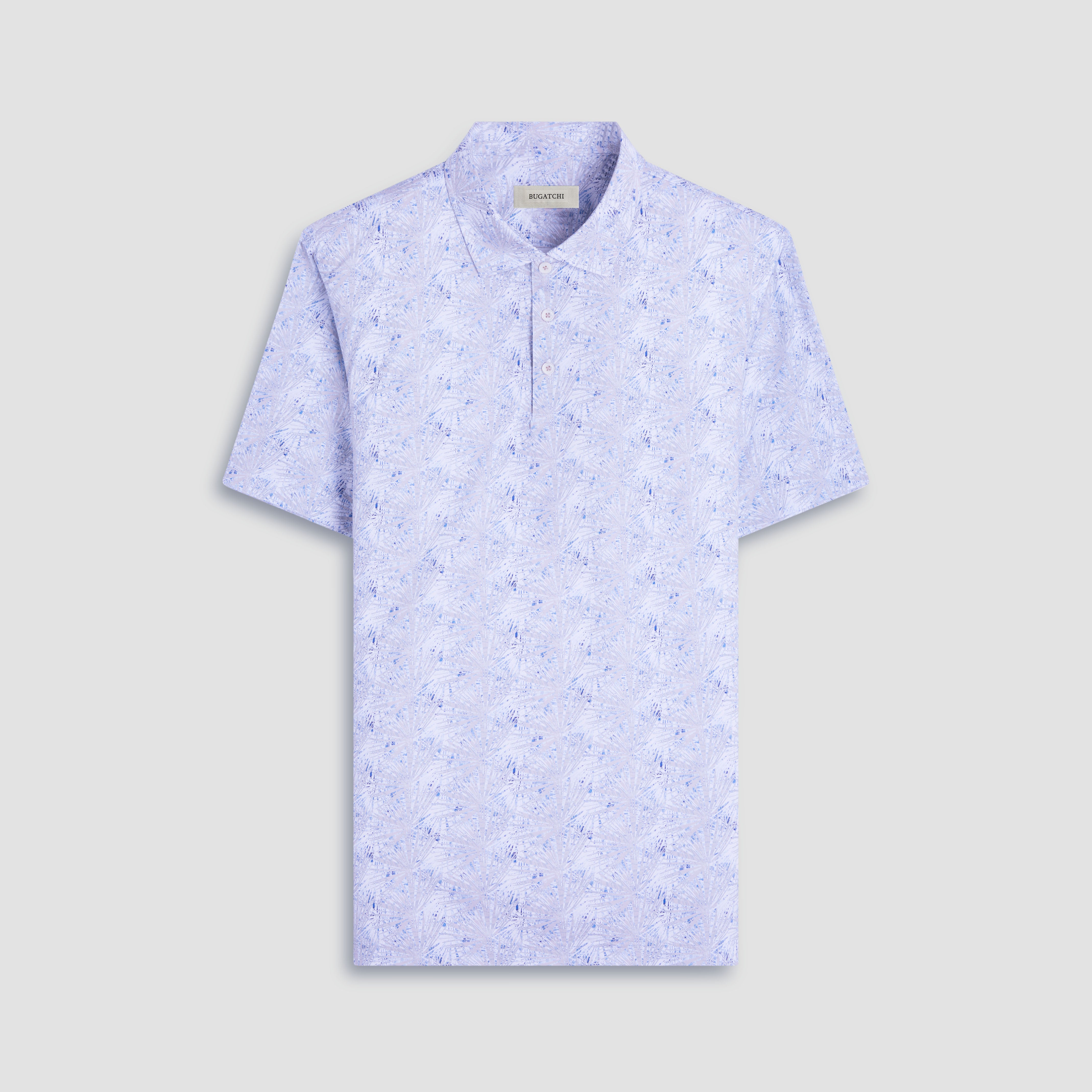 Victor Leaf Print OoohCotton Polo Shirt – BUGATCHI