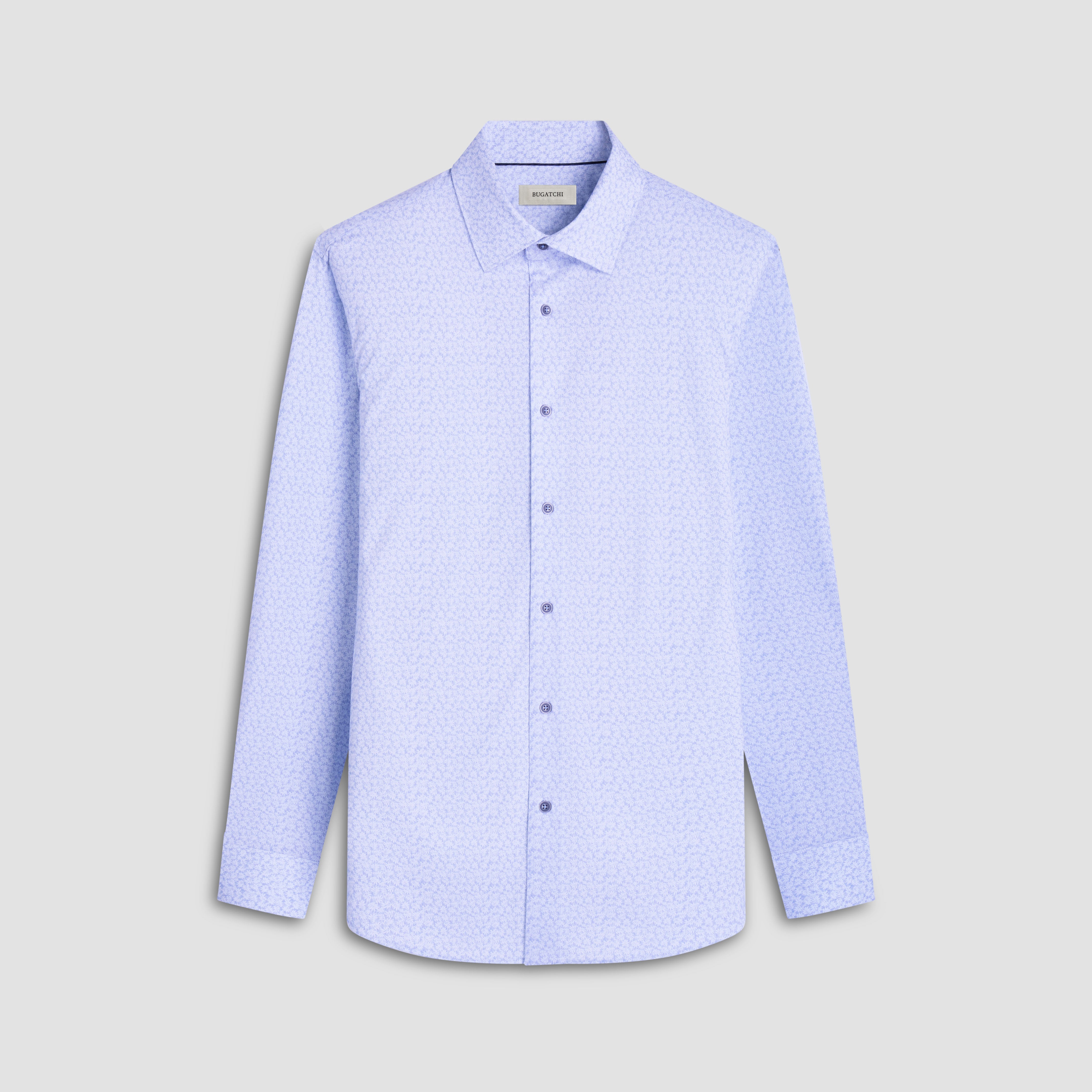 James Leaf Print OoohCotton Shirt – BUGATCHI
