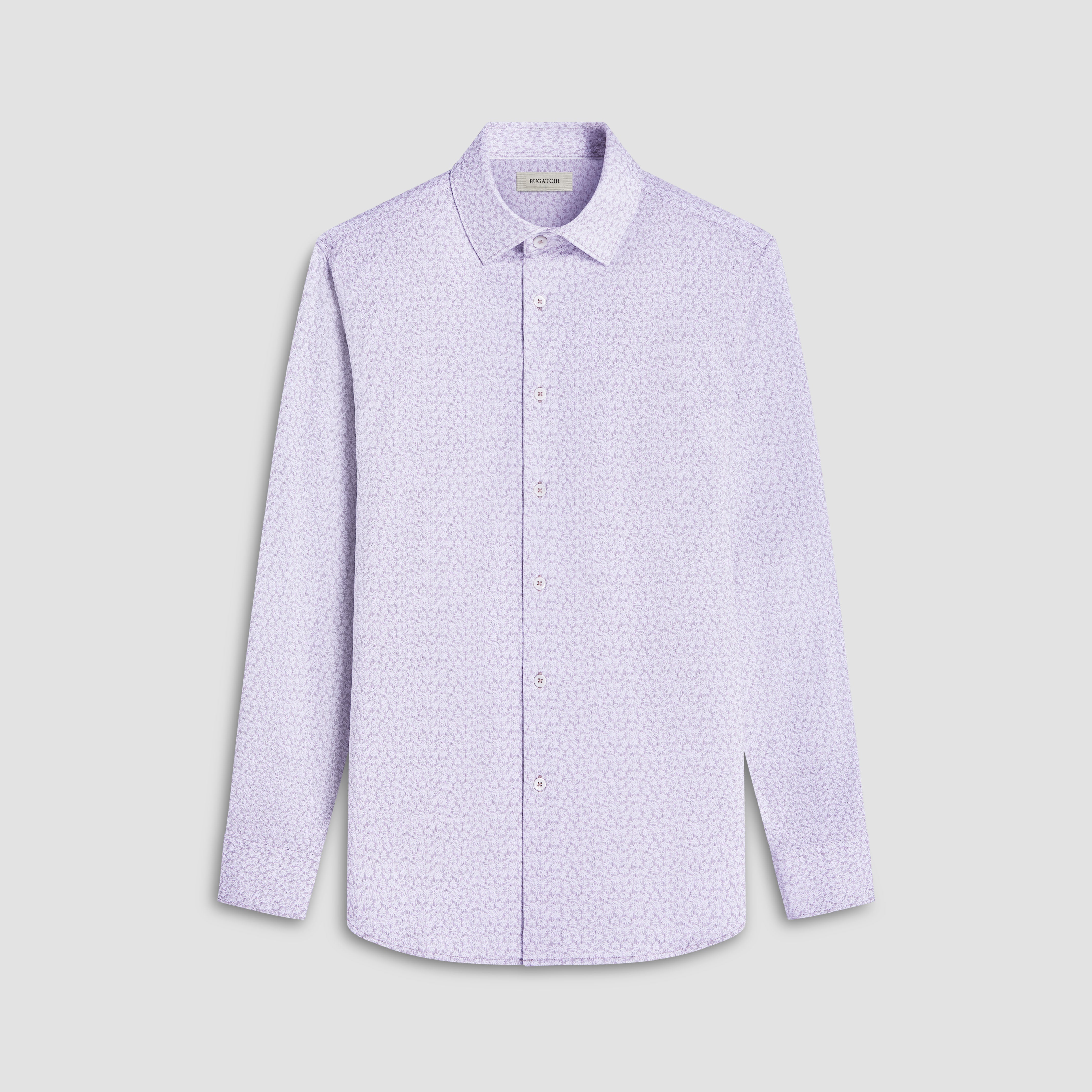 James Leaf Print OoohCotton Shirt – BUGATCHI