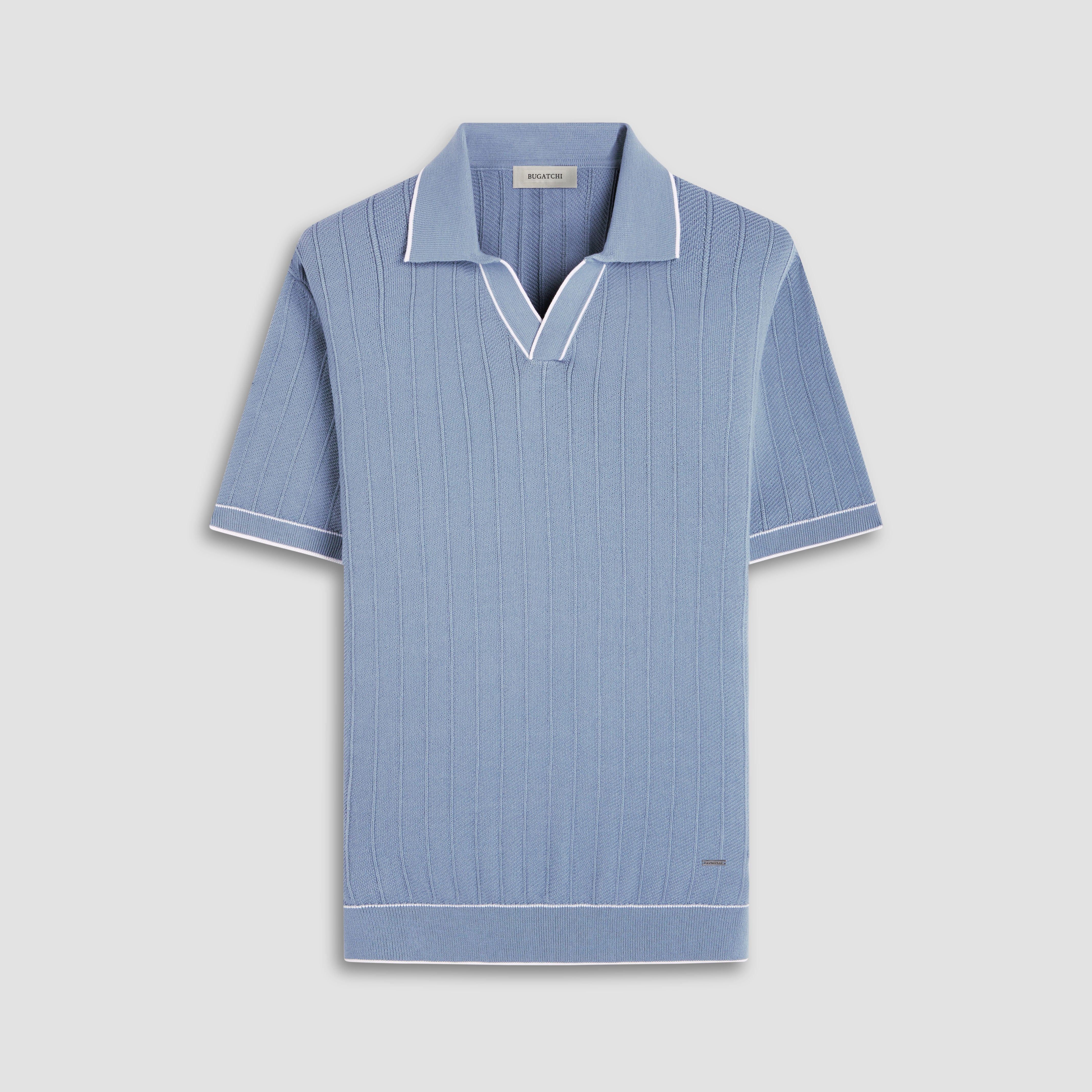Wide Rib Short Sleeve Johnny Sweater – BUGATCHI