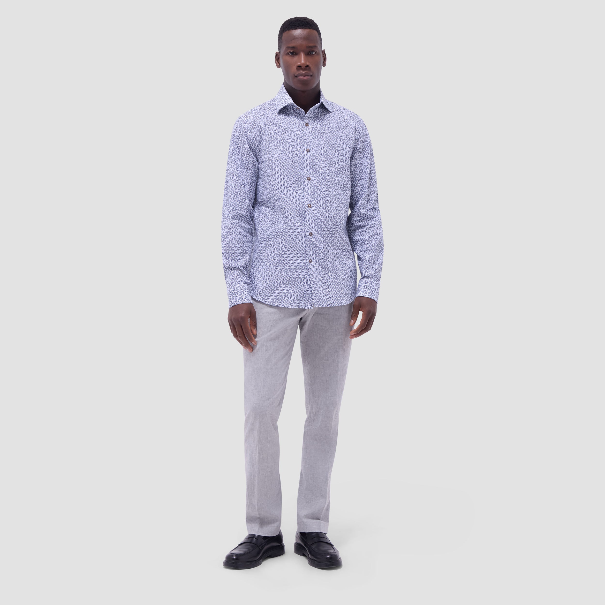 Alvin Geometric Abstract Shirt – BUGATCHI