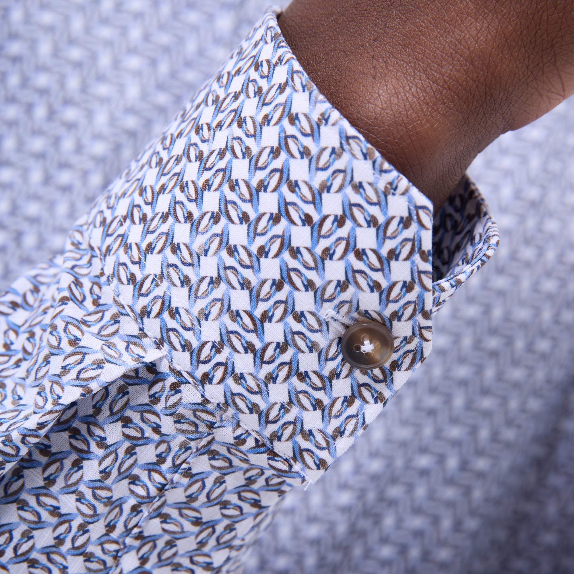 Alvin Geometric Abstract Shirt – BUGATCHI