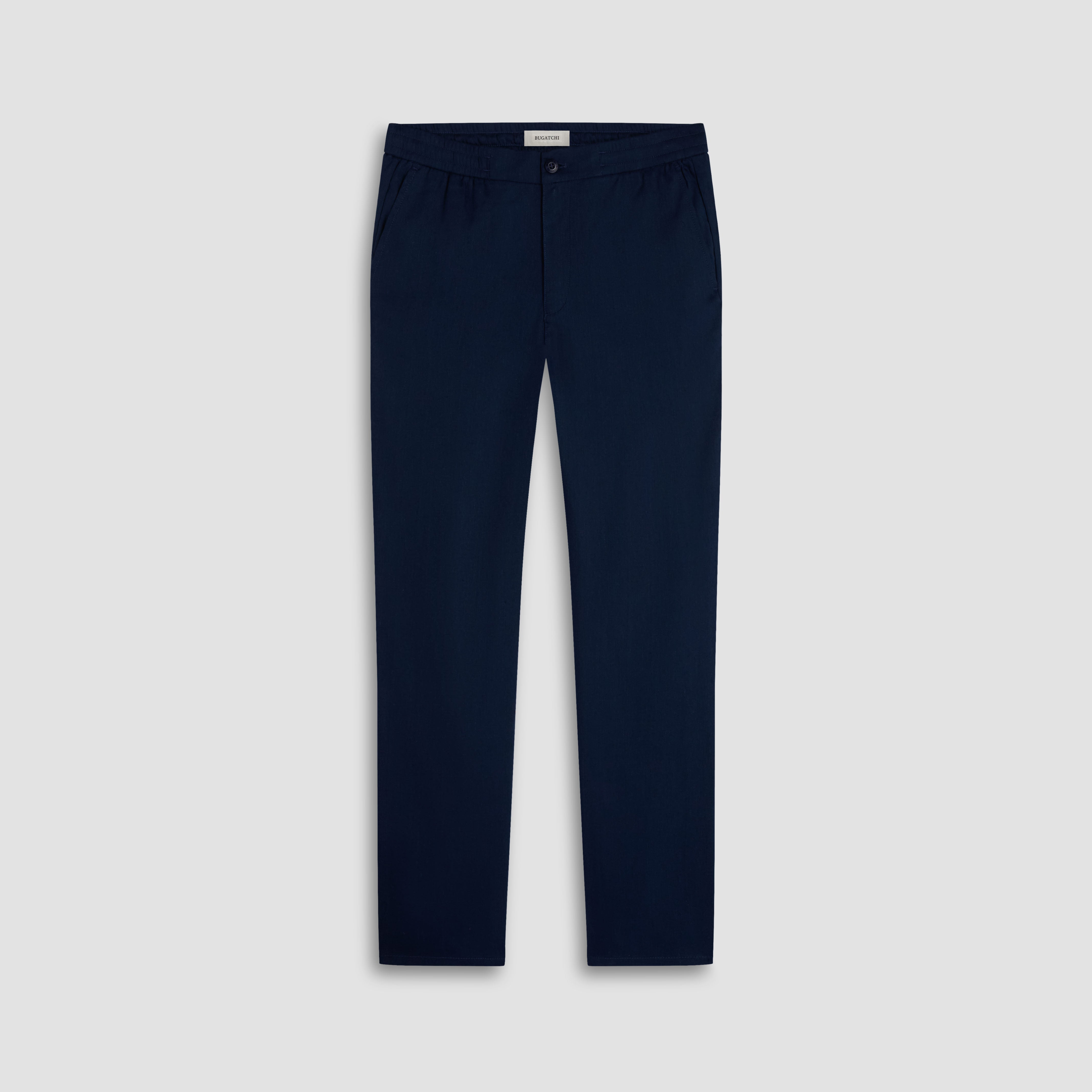 Tristan Linen-Cotton Drawstring Pants – BUGATCHI