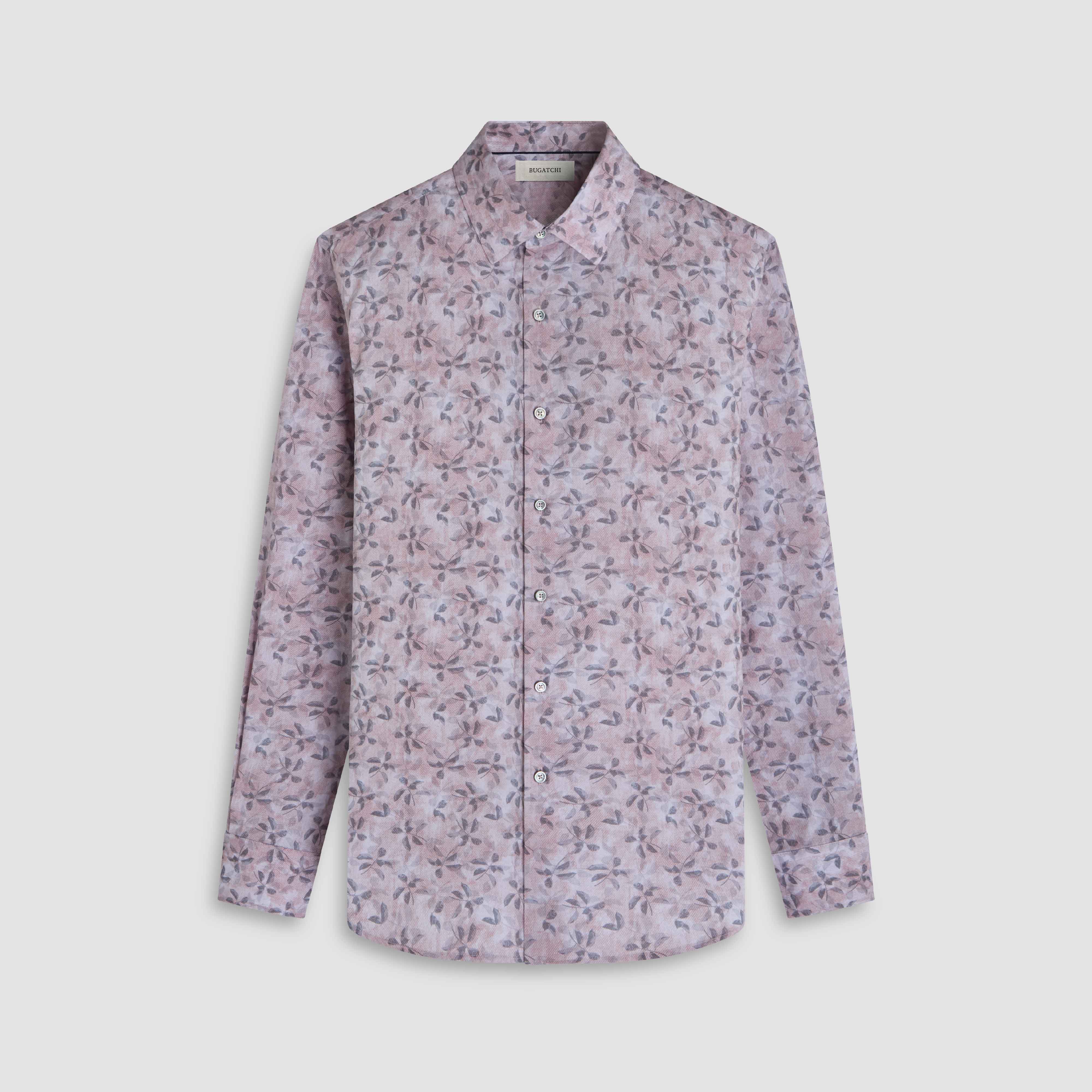 Julian Leaf Print Shirt – BUGATCHI