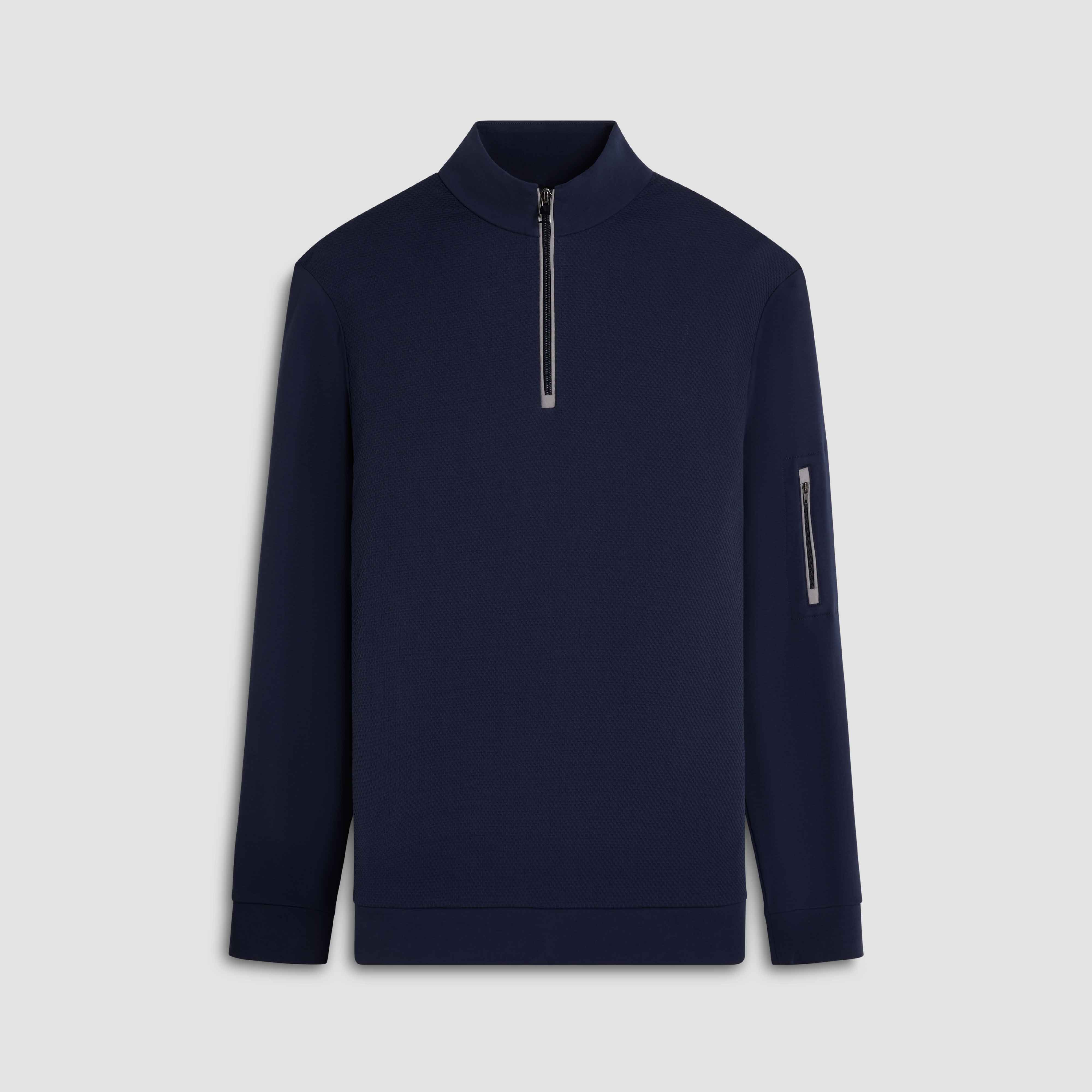 Solid Quarter Zip Pullover – BUGATCHI