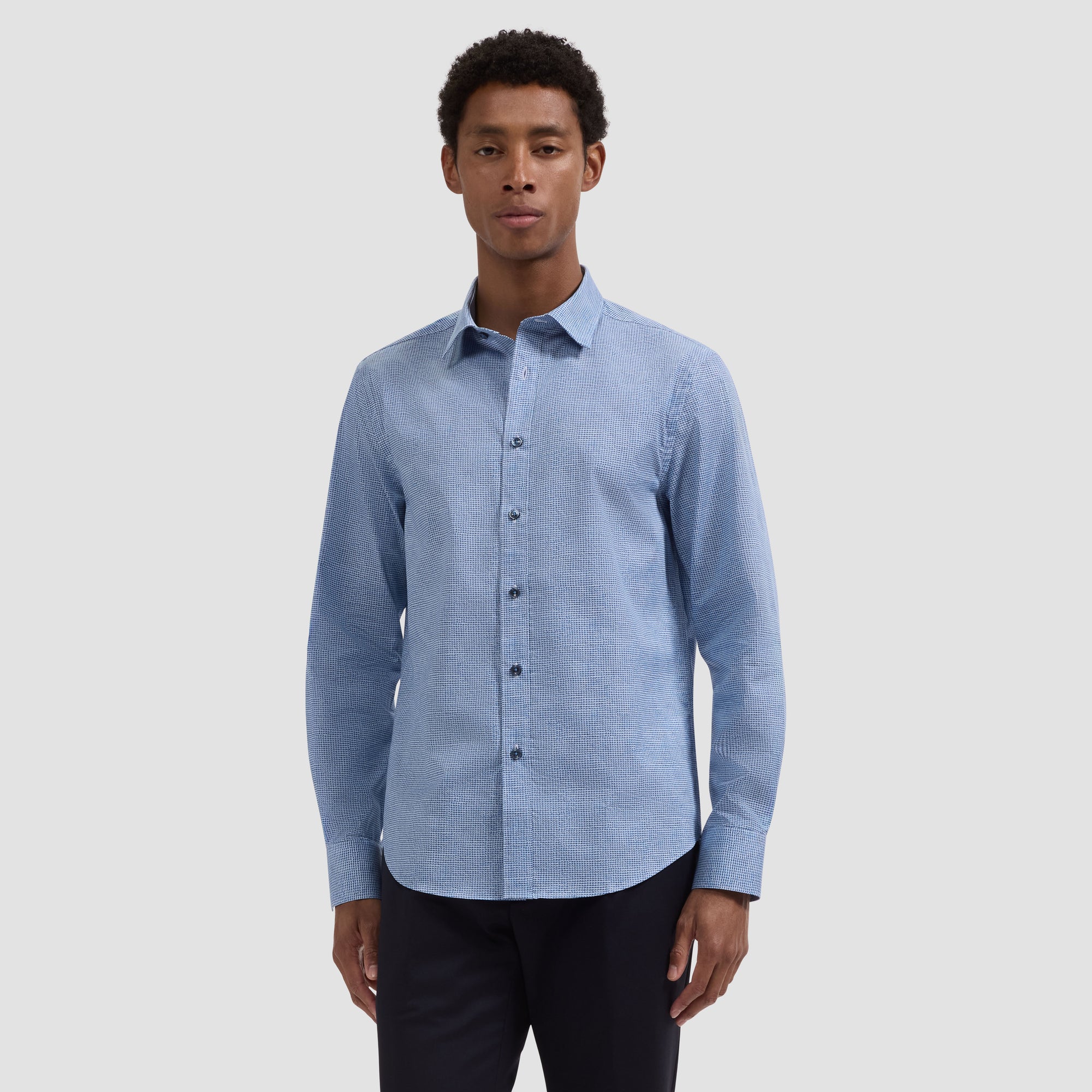 Julian Micro Houndstooth Shirt – BUGATCHI