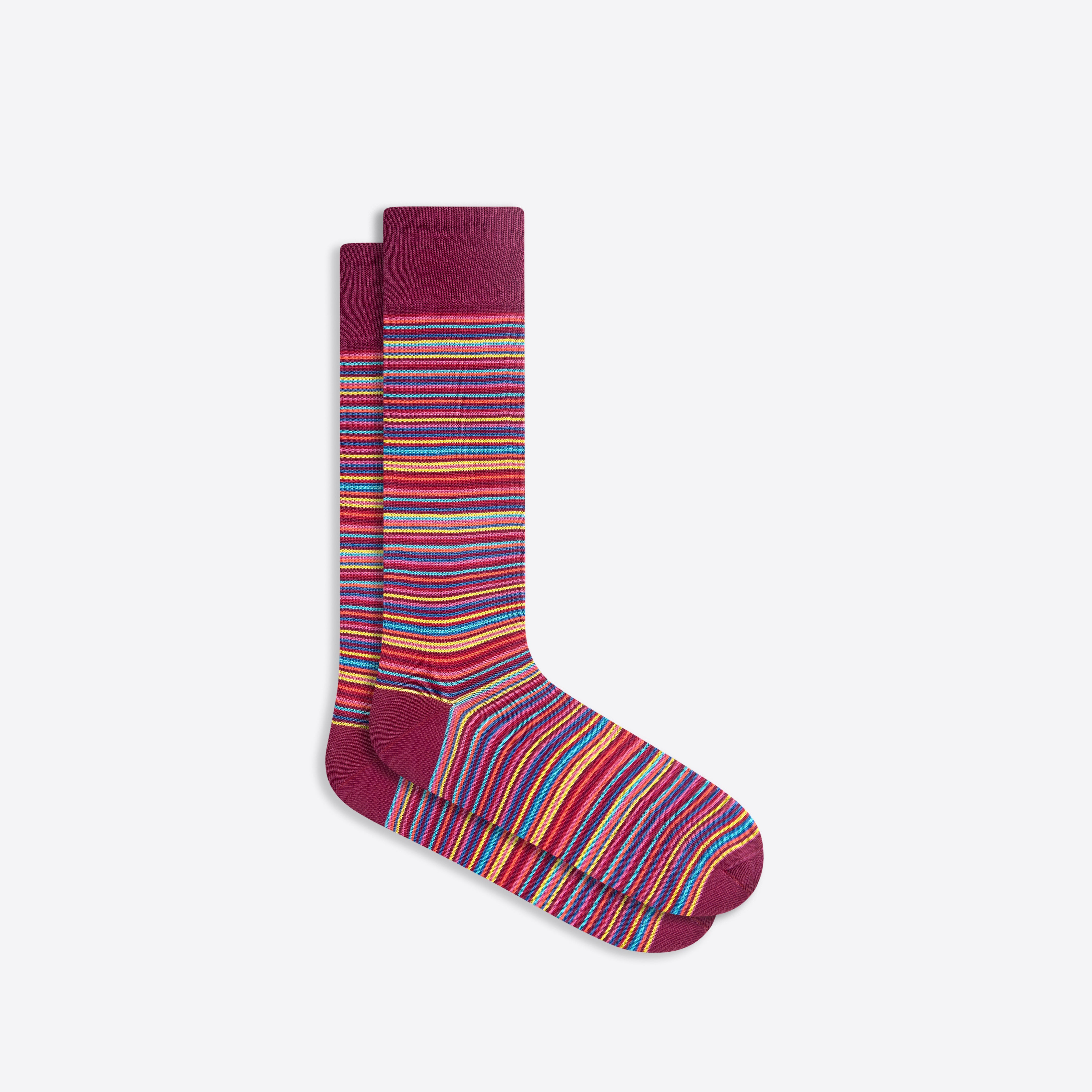 Striped Mid-Calf Socks – BUGATCHI