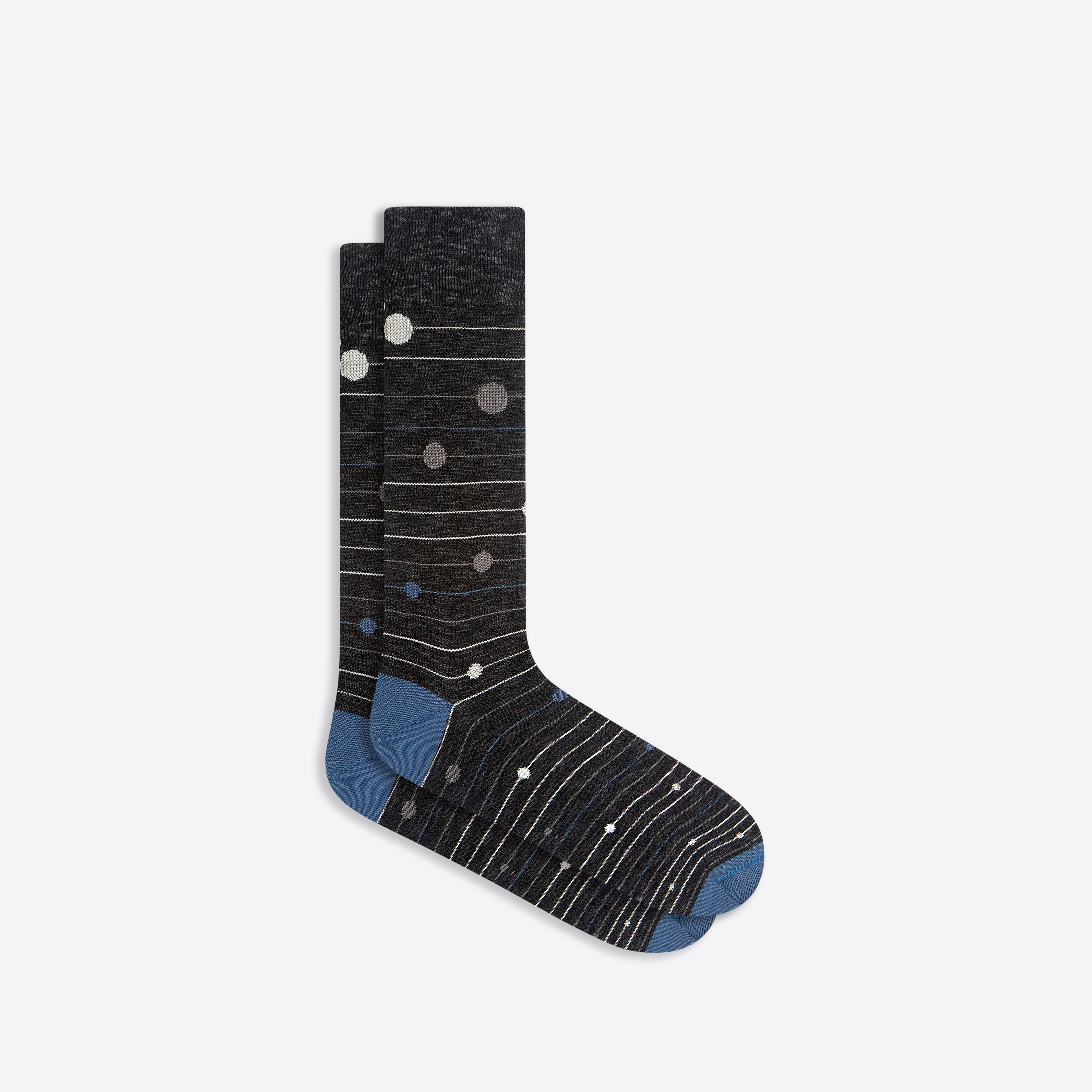 Stripe and Dot Mid-Calf Socks – BUGATCHI