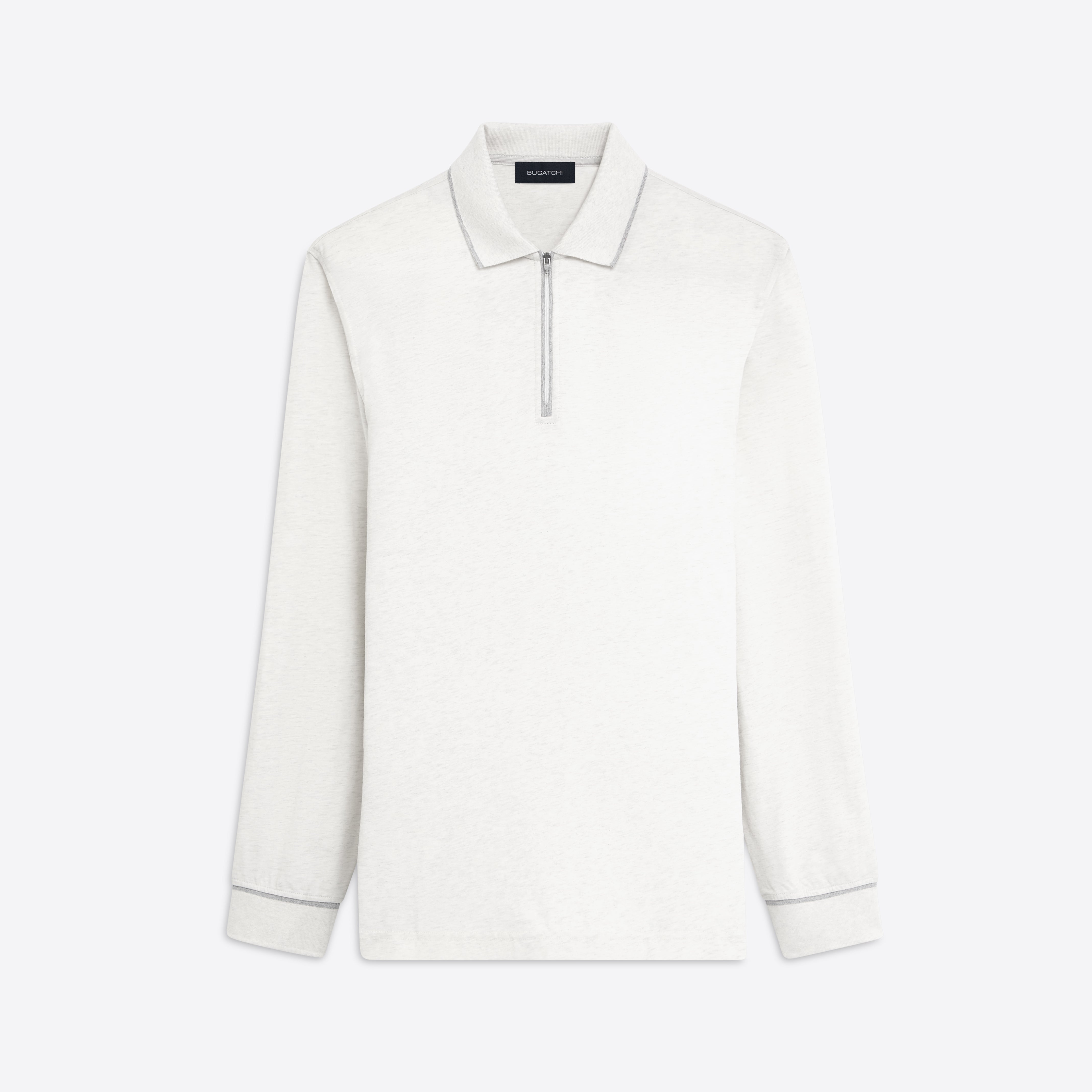 Long Sleeve Quarter Zip Polo – BUGATCHI