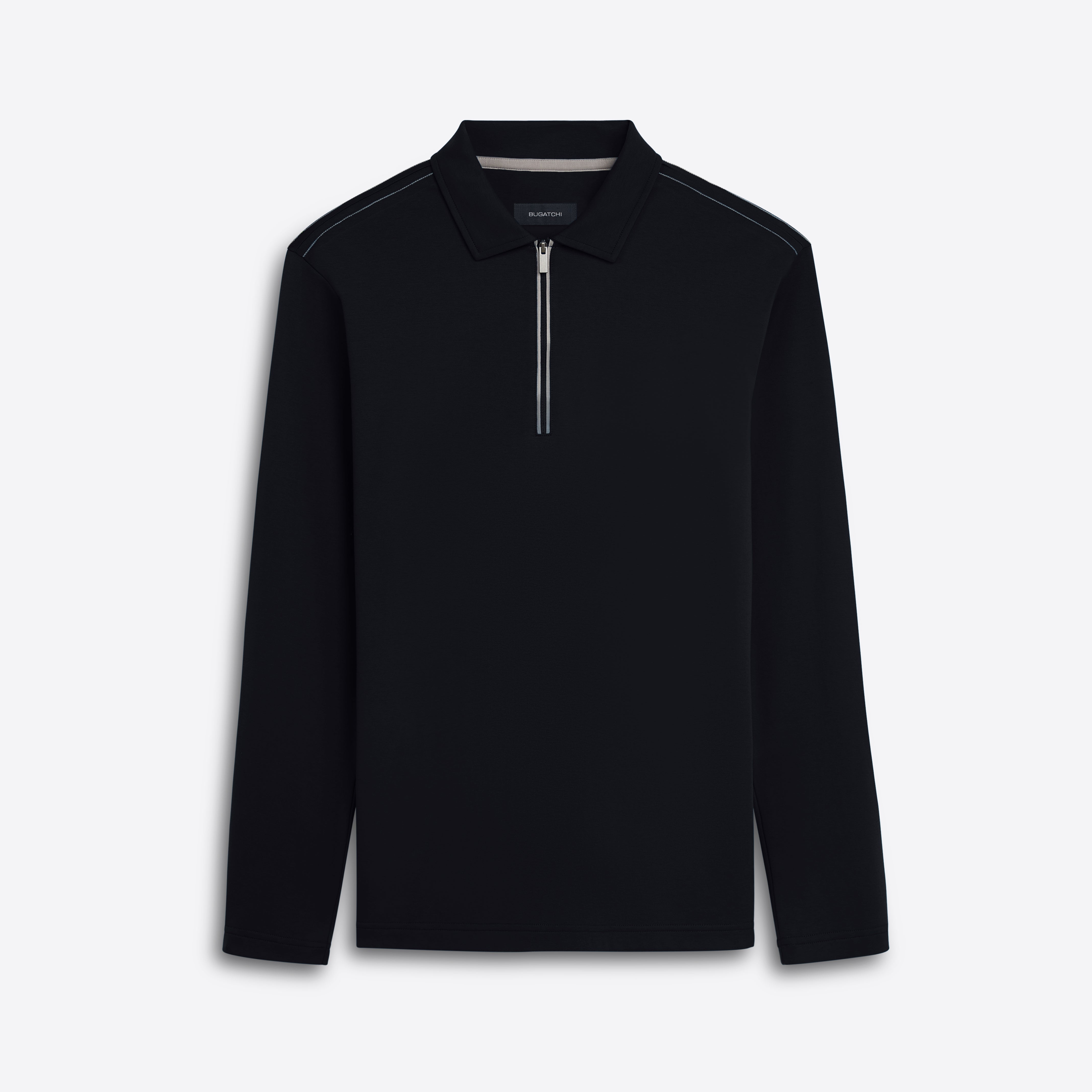 Long Sleeve Quarter Zip Polo – BUGATCHI
