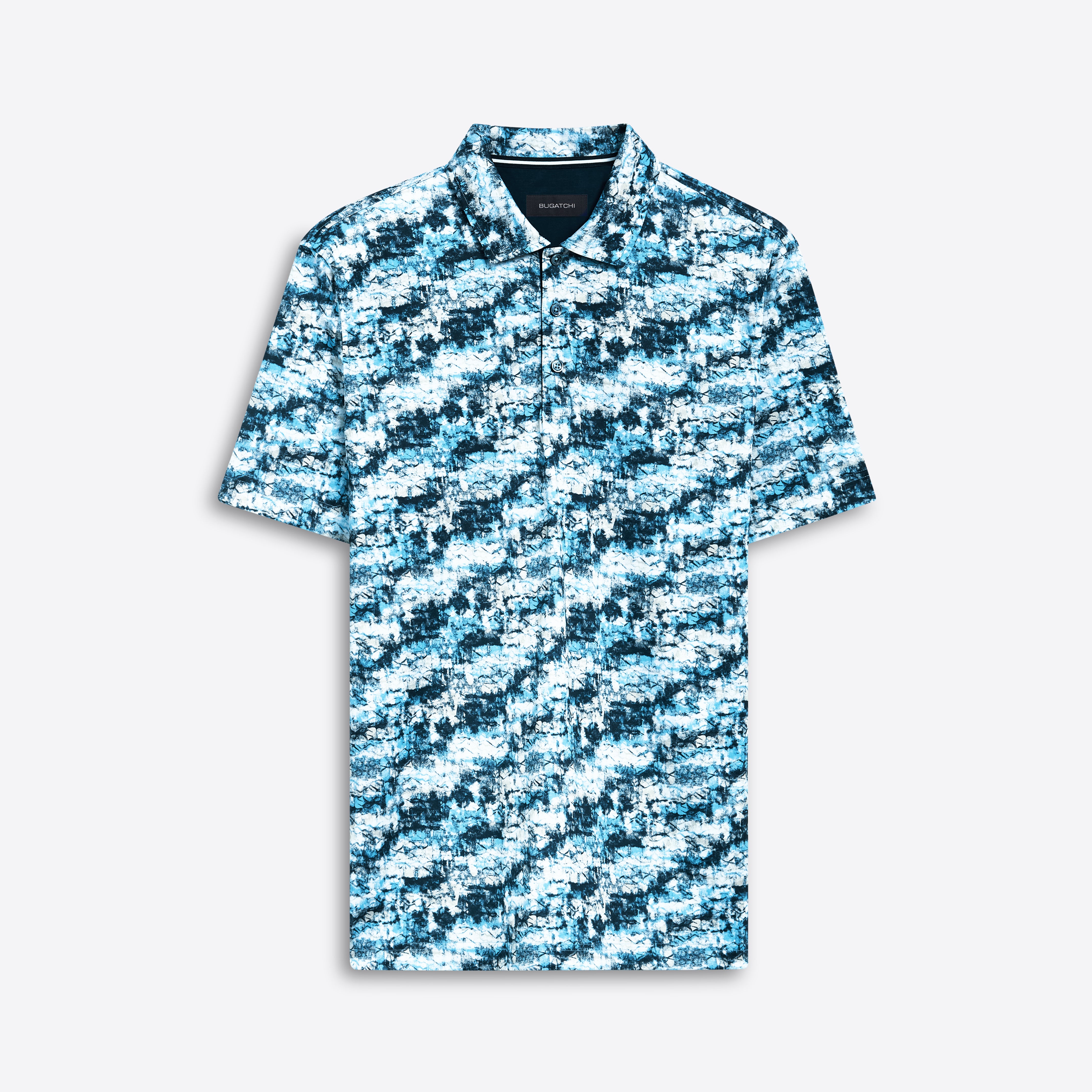 Hendrix Abstract Print Polo – BUGATCHI
