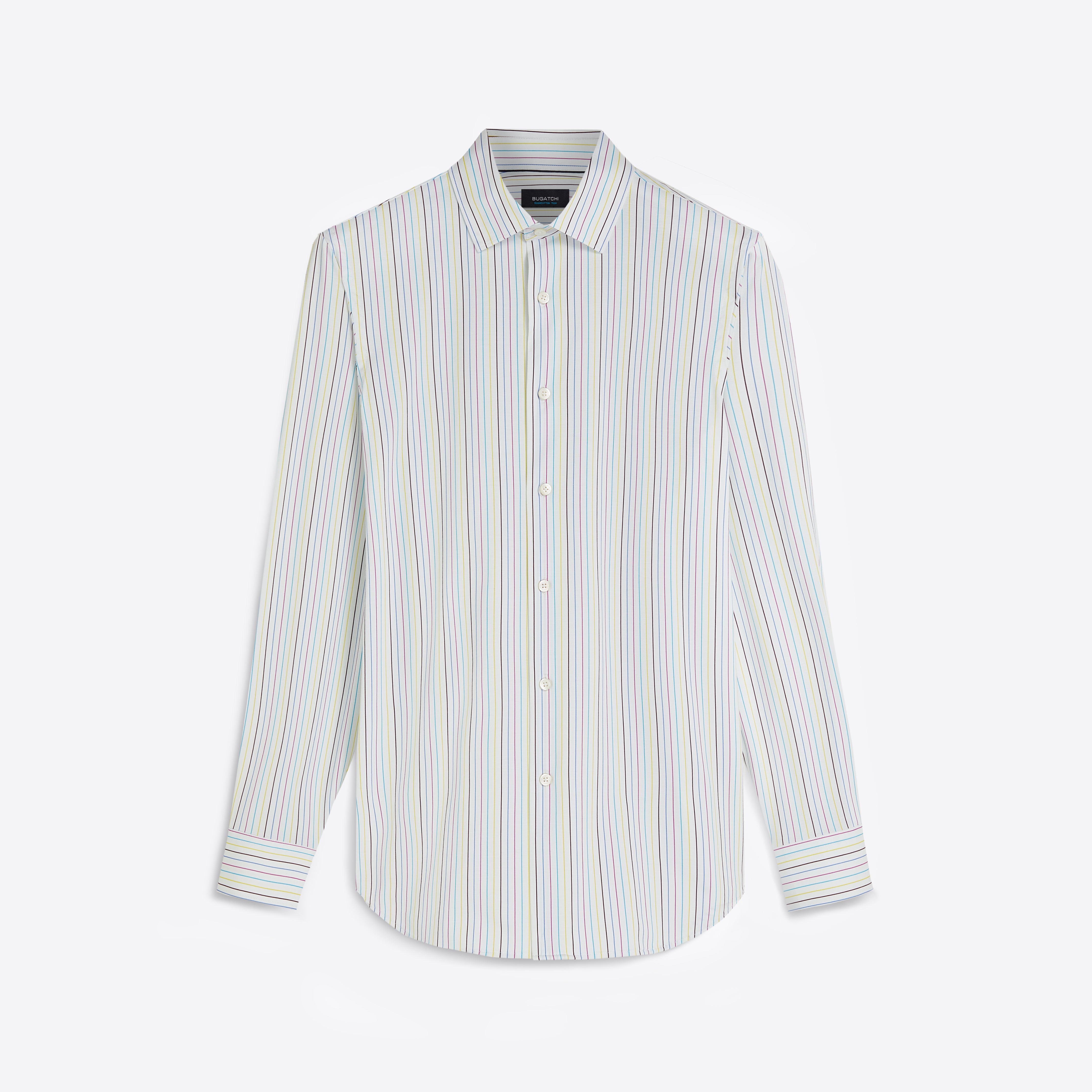 JAMES Pin Stripe OoohCotton Twill Shirt – BUGATCHI