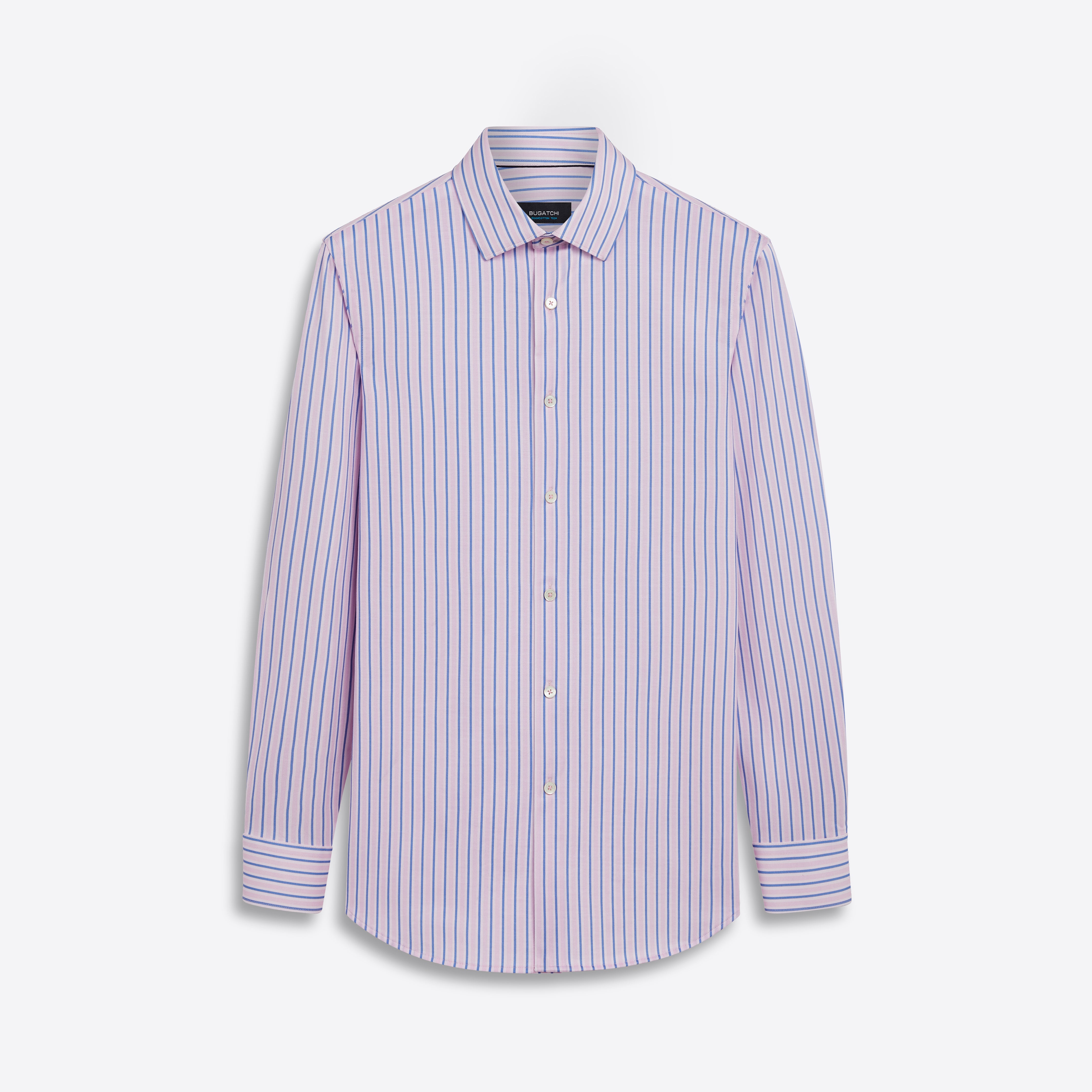 JAMES Pin Stripe OoohCotton Twill Shirt – BUGATCHI