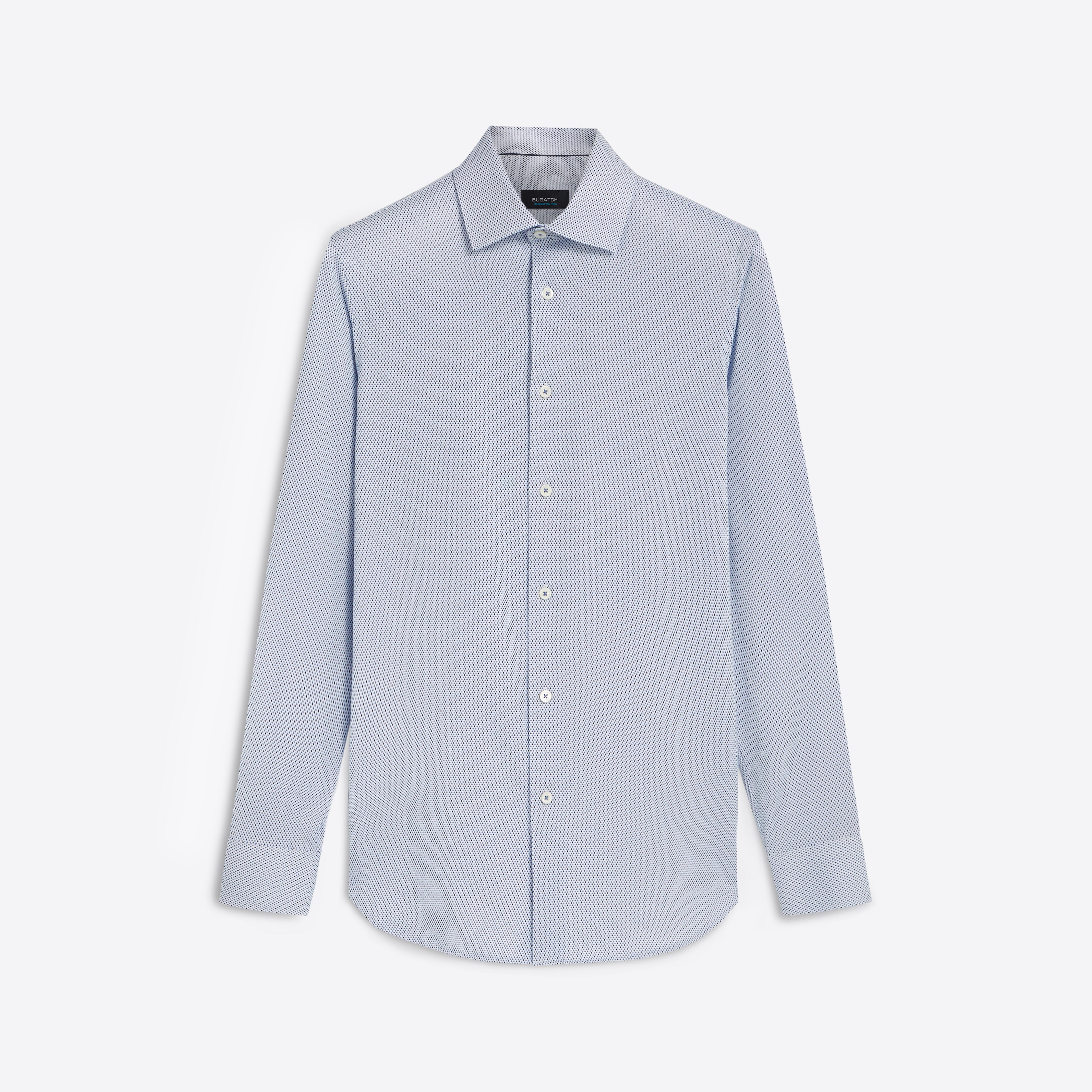 JAMES Rain Drop Print OoohCotton Shirt – BUGATCHI