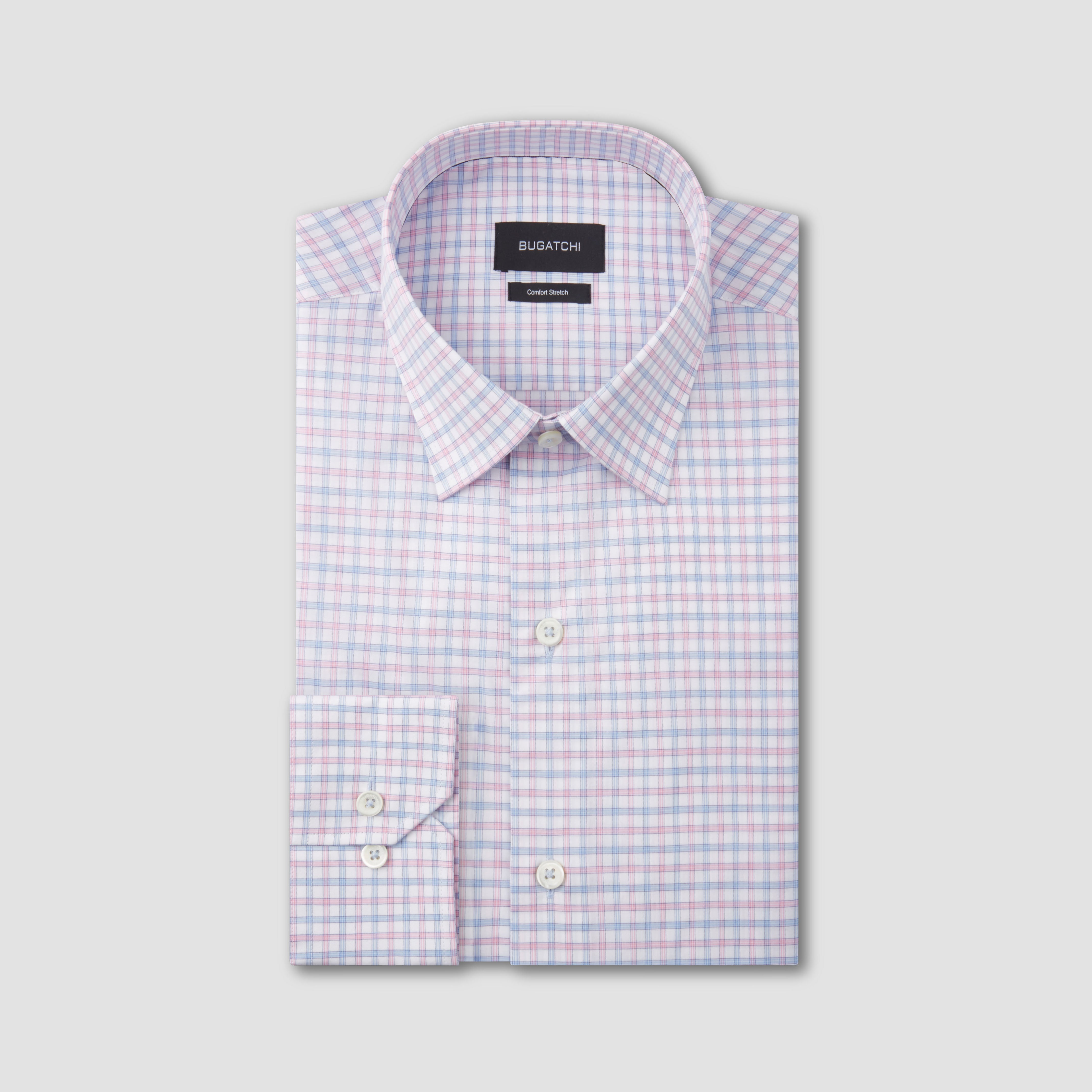 ARTHUR Tattersall Check Dress Shirt – BUGATCHI