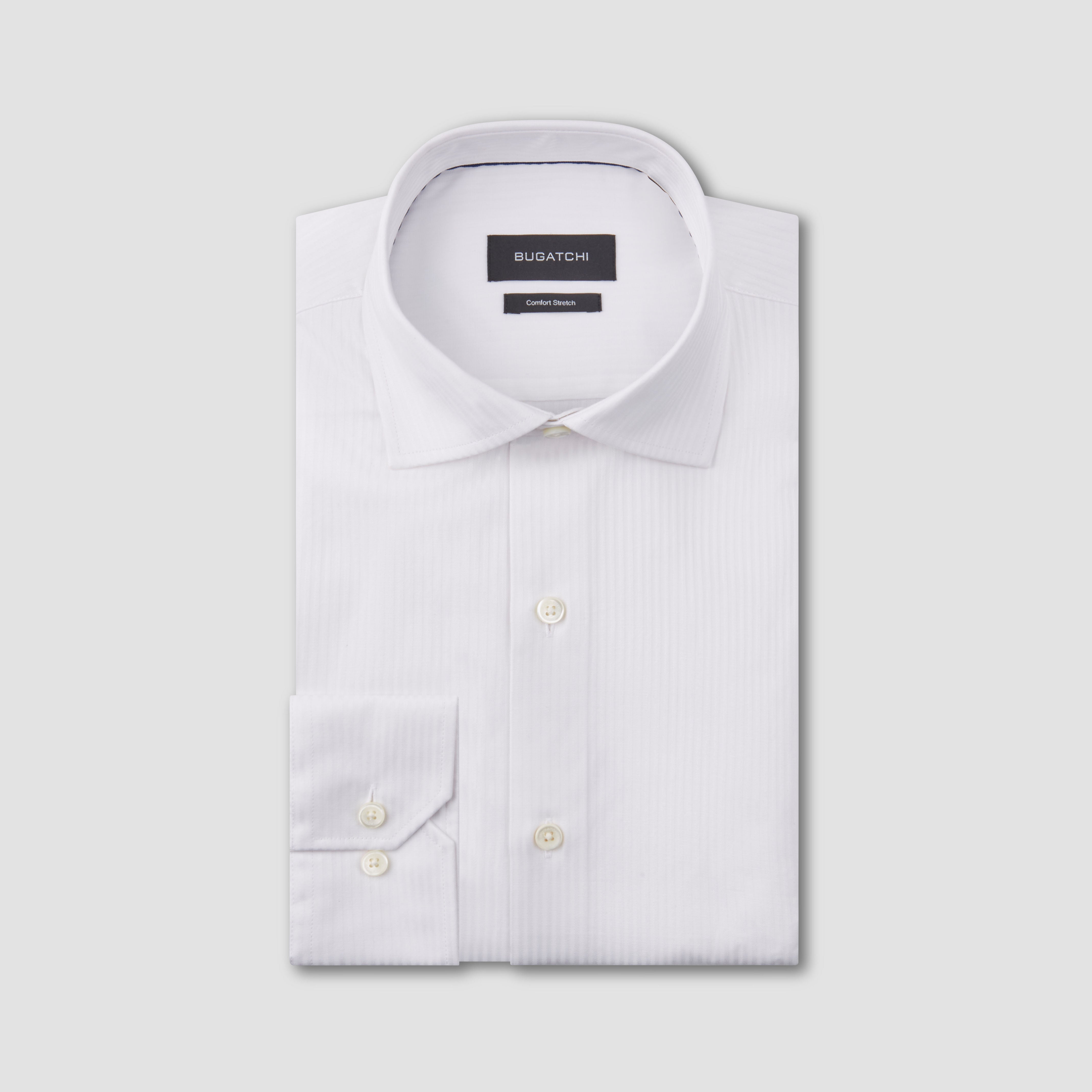 Ethan Candy Stripe Tonal Jacquard Dress Shirt – BUGATCHI