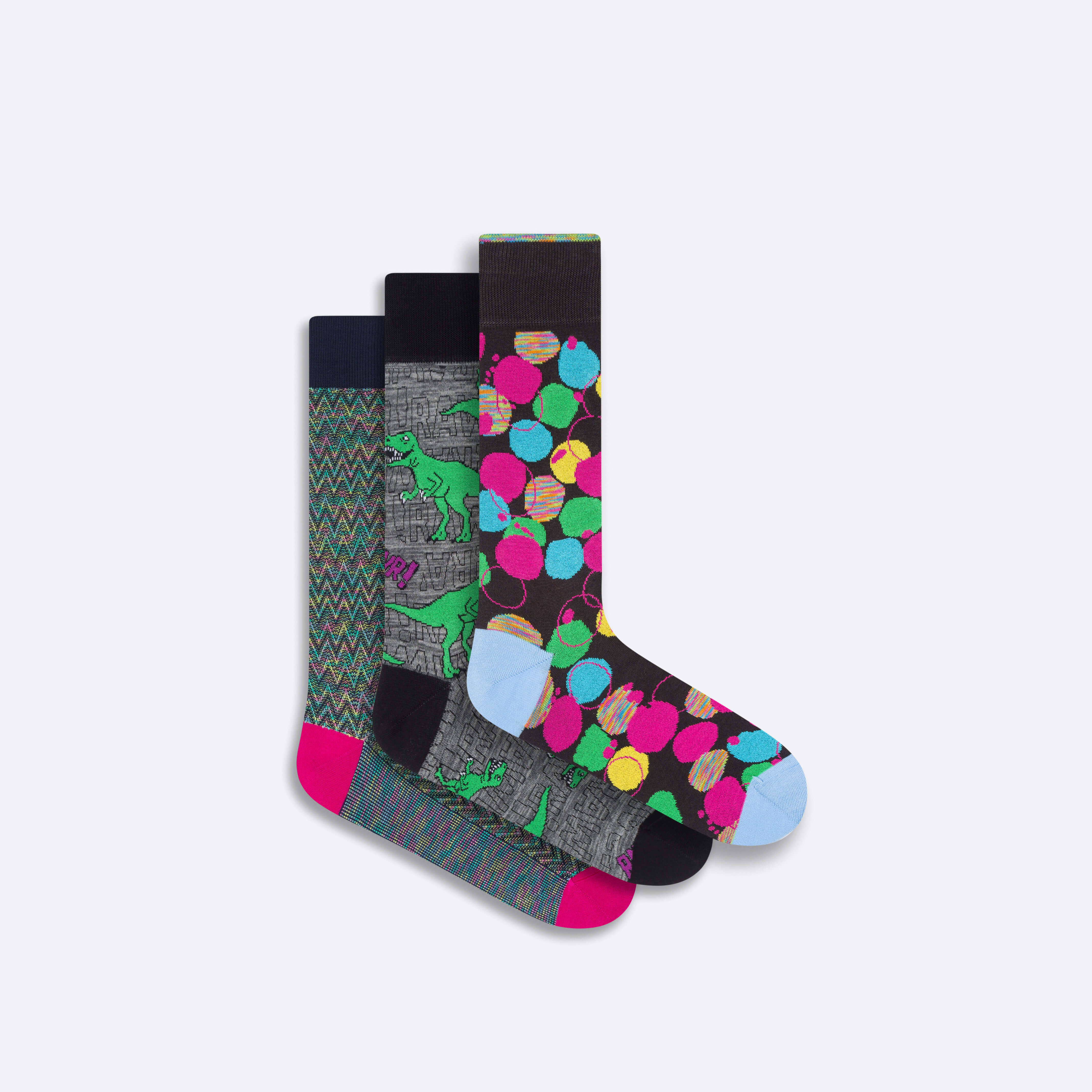 Three-Pair Assorted Sock Box – BUGATCHI