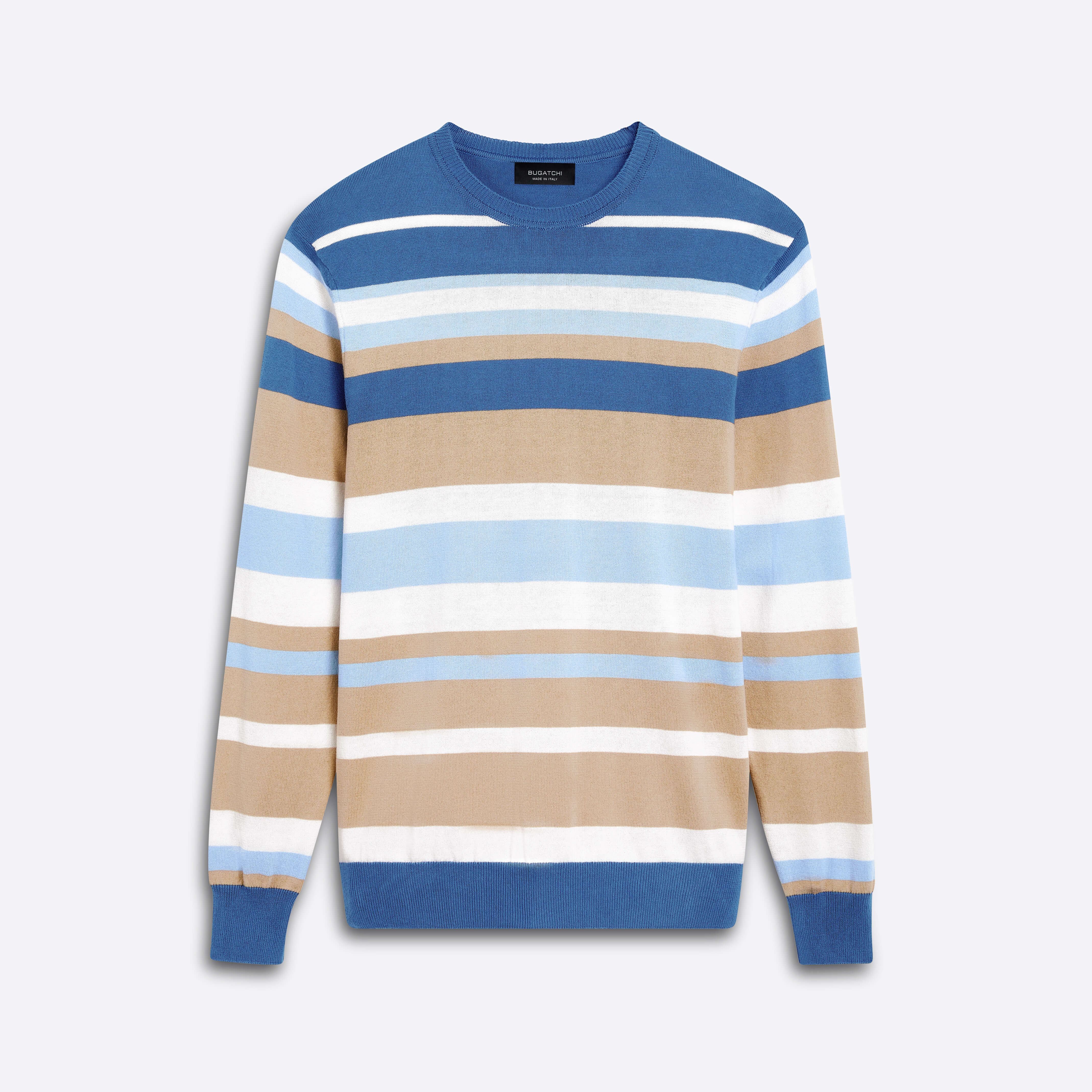 Striped Crew Neck Sweater – BUGATCHI