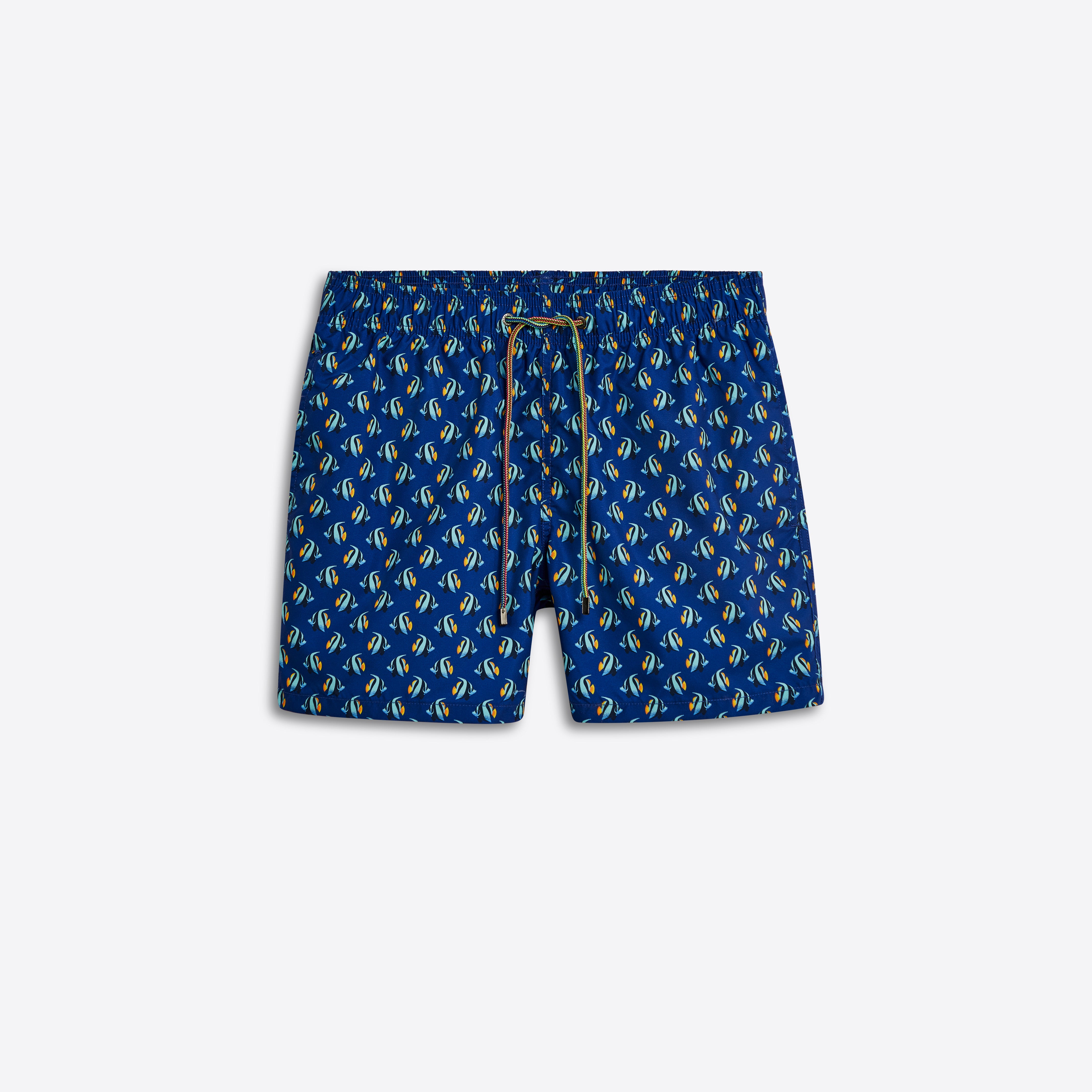 ARCHER Fish Print Swim Trunks – BUGATCHI